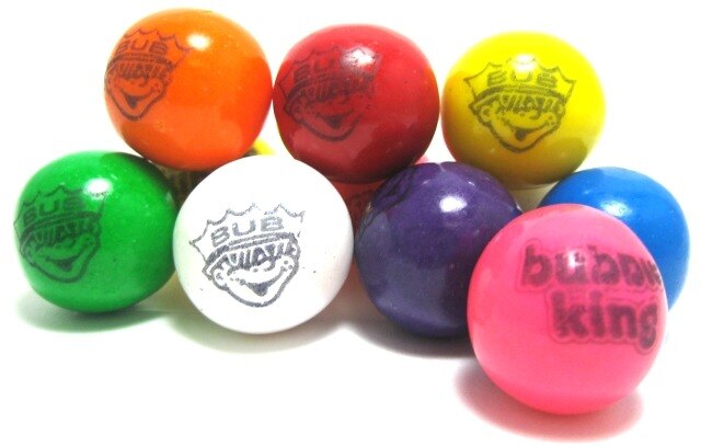 Large Rainbow Gumballs Bubble Gum